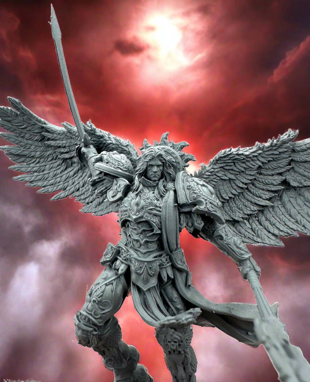 3D Printed Angel of Glory by 3DArtGuy Miniatures - Etsy Portugal