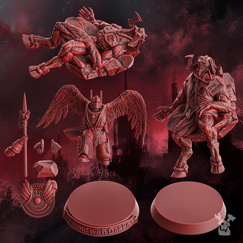 3d Printed Triumphant Angel by Dakkadakka Miniatures - Etsy