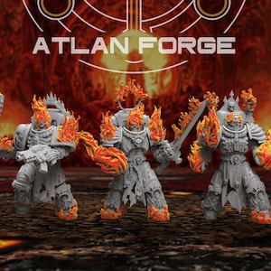3d Printed Hades Burning Legion X5 by Atlan Forge Miniatures - Etsy