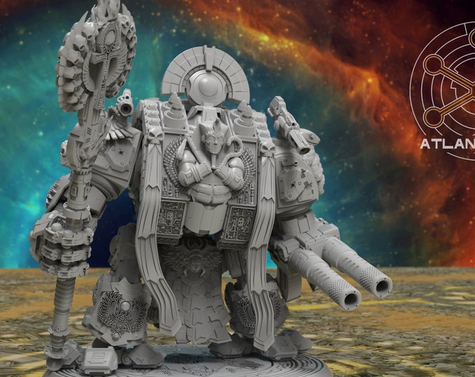 3d Printed Aegyptian Royal Dreadnought by Atlan Forge Miniatures - Etsy