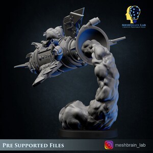 3d Printed Ork Flying Rocket by Meshbrain Labs - Etsy