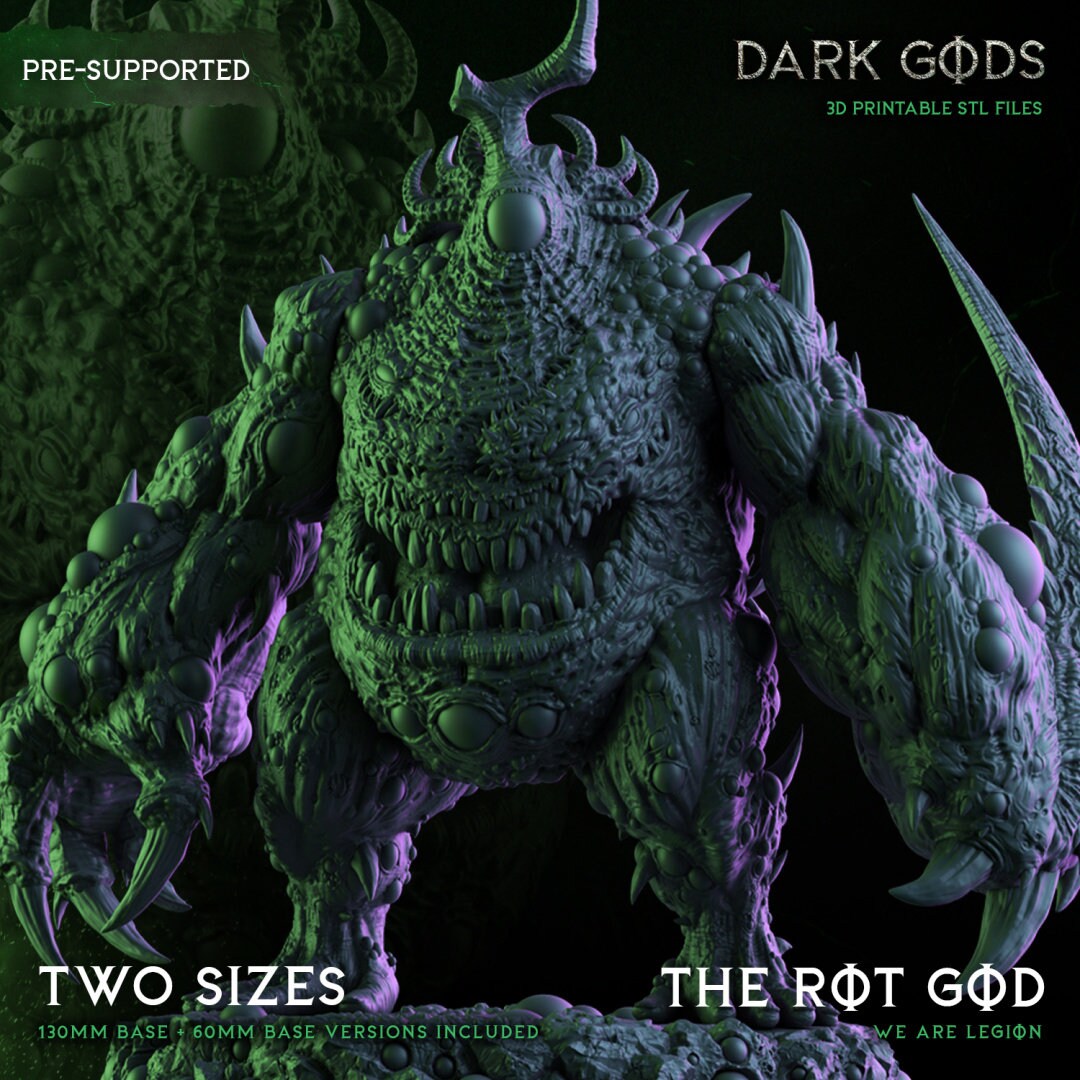 3D Printed the Rot God by Dark Gods Miniatures - Etsy