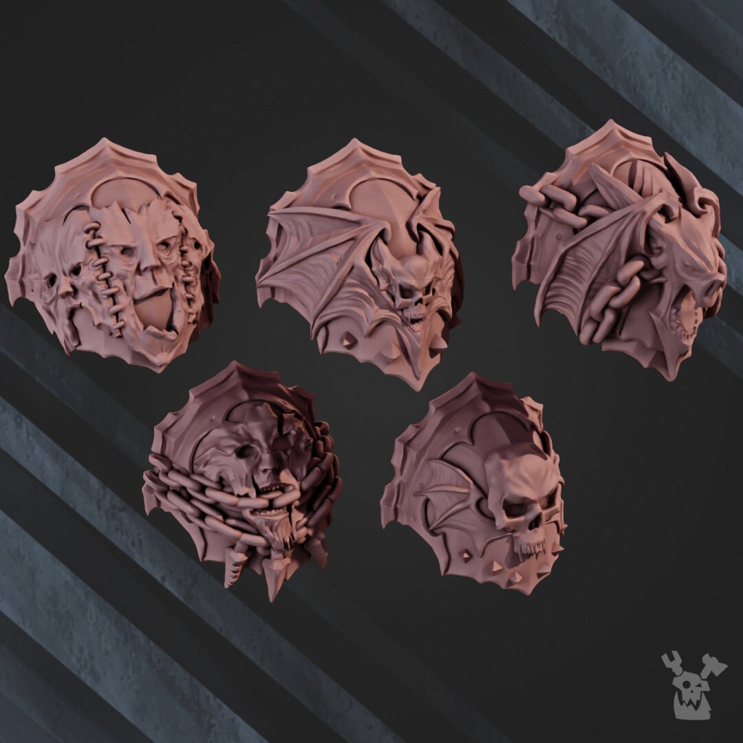 3d Printed Nocturnal Shoulder Pads Set X10 - Etsy