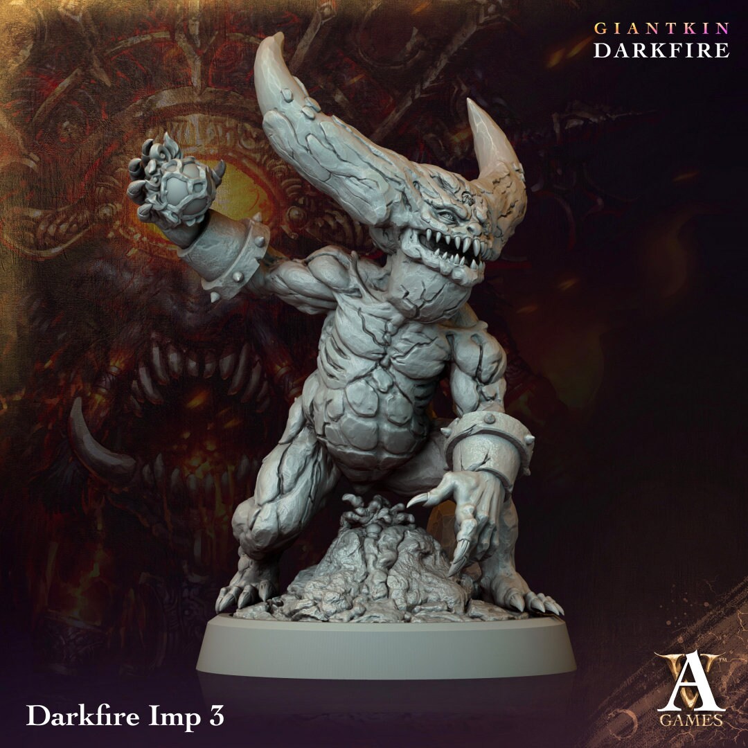 3D Printed Darkfire Imp by Archvillain Games - Etsy