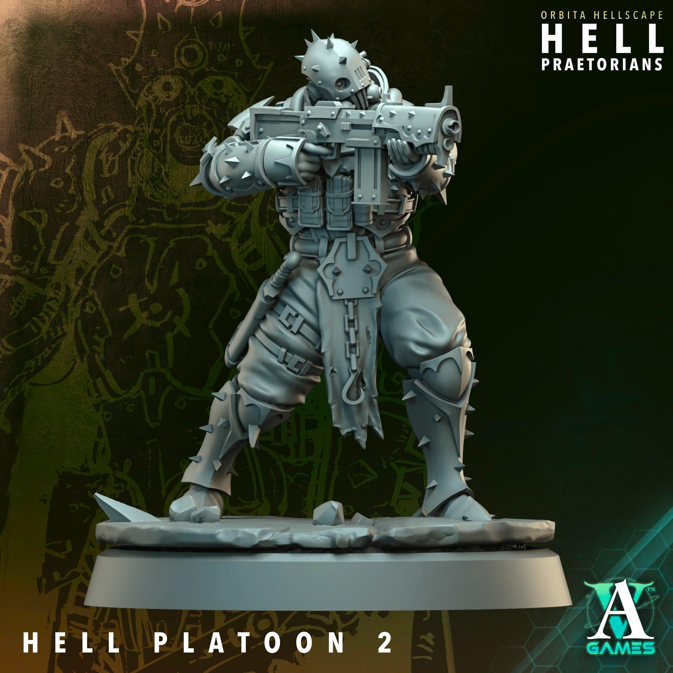 3D Printed Hell Platoon X11 by Archvillain Games - Etsy