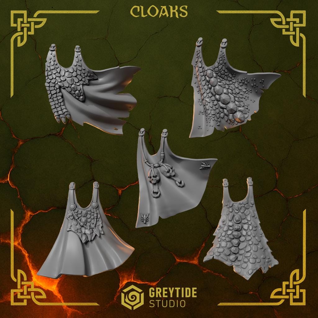 3d Printed Anvil Wardens Cloaks X10 by Greytide Studio - Etsy