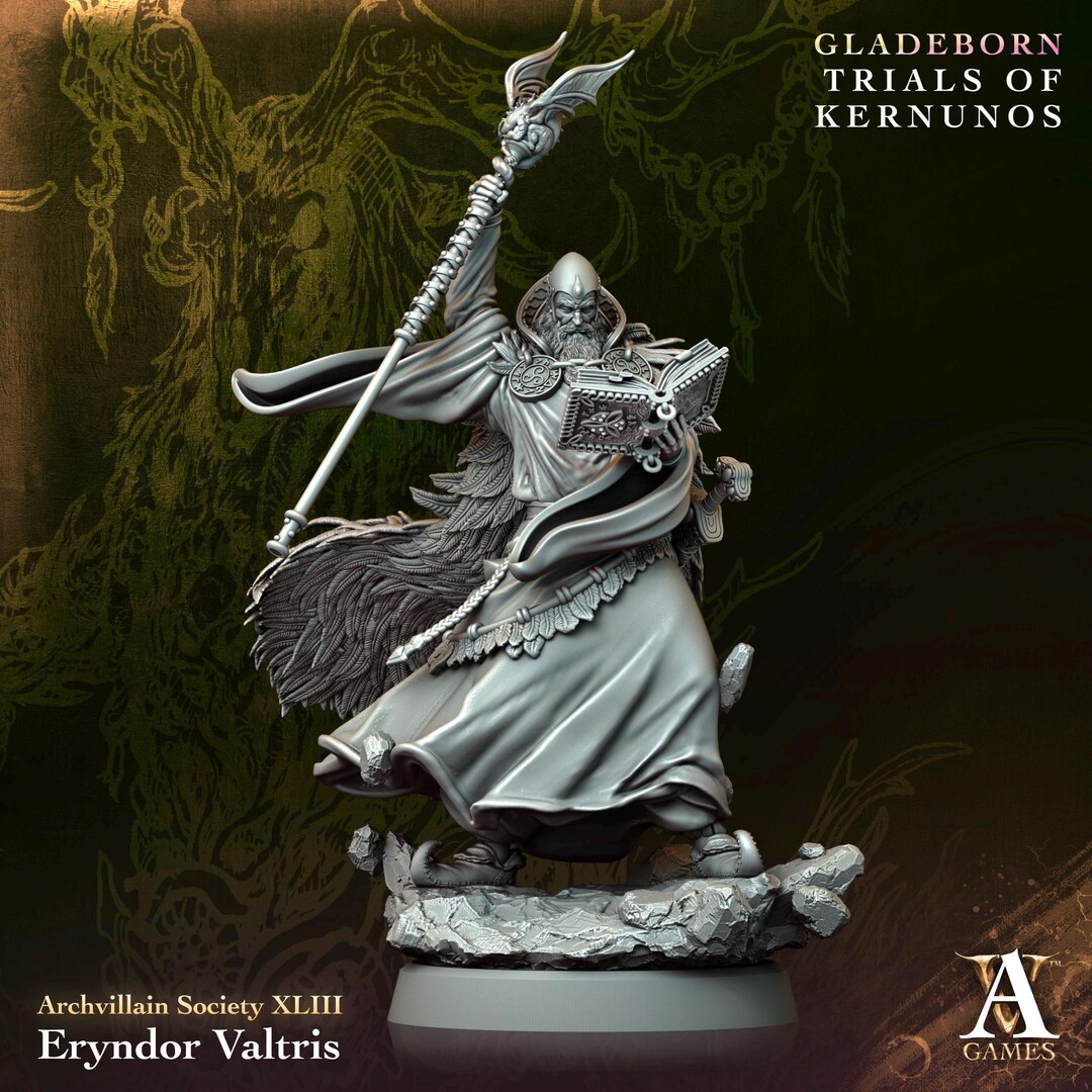 3D Printed Eryndor Valtris by Archvillain Games - Etsy