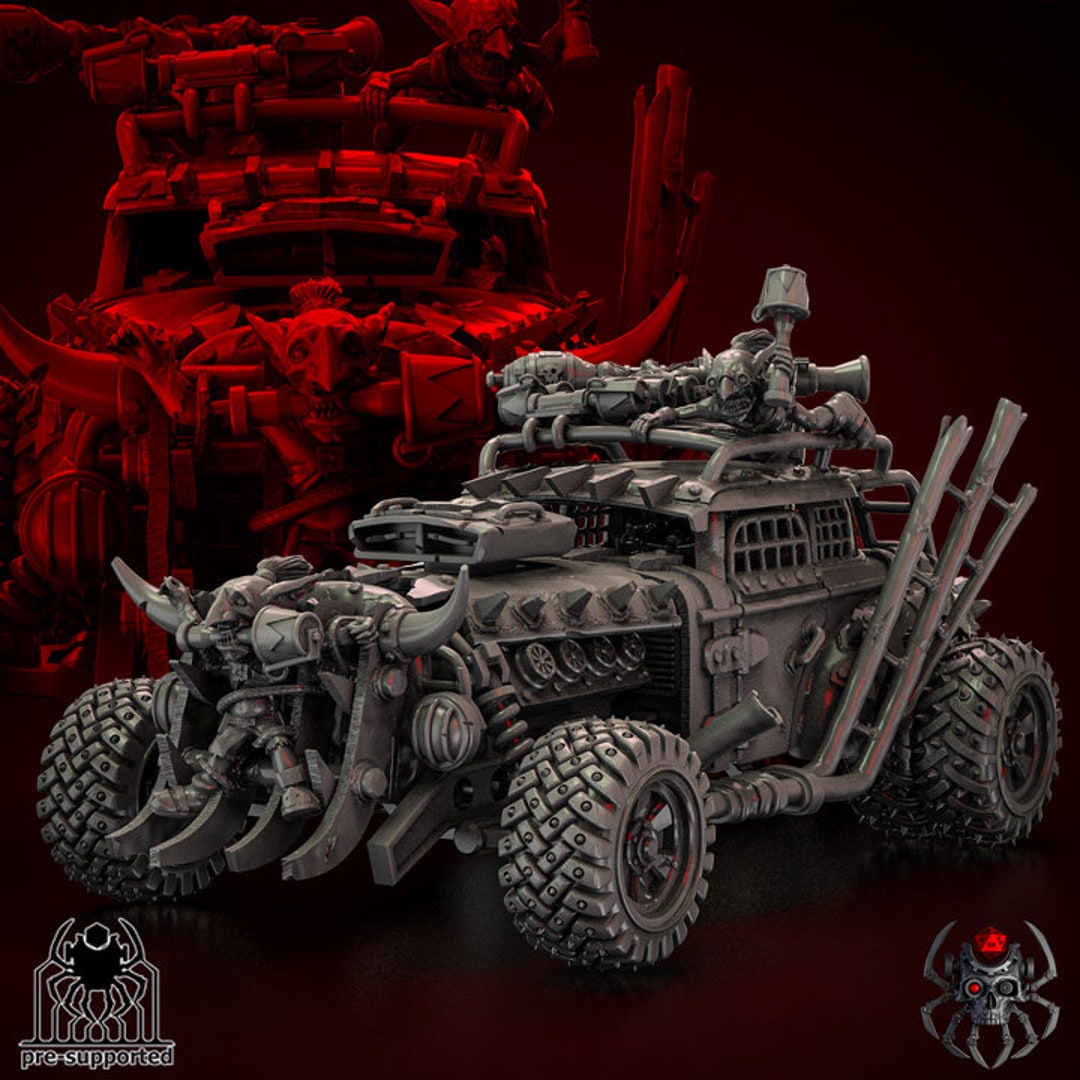 3D Printed Ork Hottruck by Eightlegs Miniatures - Etsy