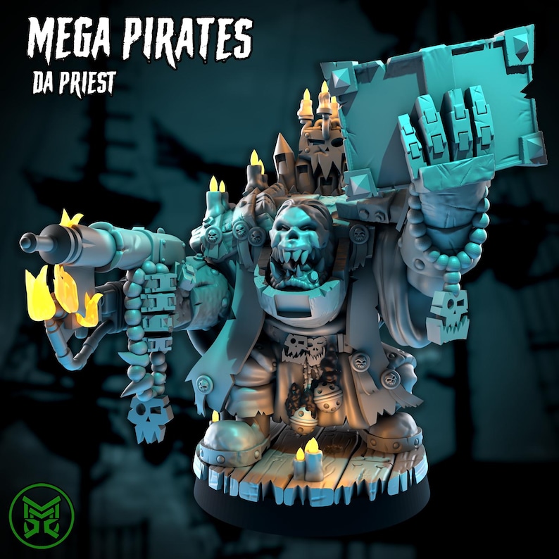 3d Printed Mega Pirate Priest by Mekka Miniatures - Etsy