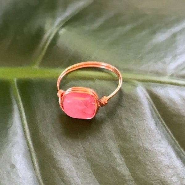Pink Beryl Ring - Etsy
