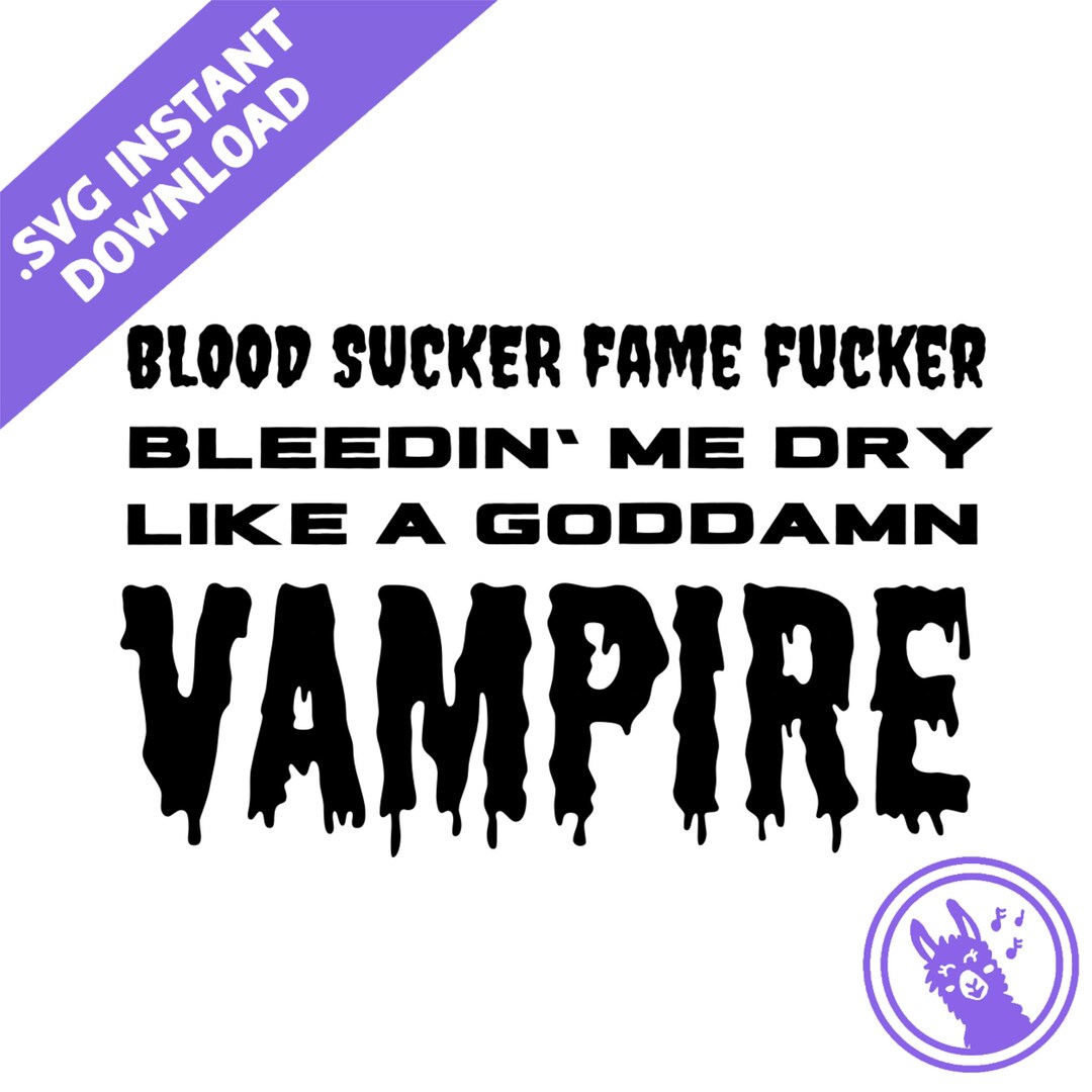 Olivia Rodrigo Vampire Music Song Lyrics Art Typography SVG - Etsy