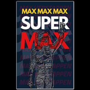 F1 Redbull Max Verstappen Super Max Physical Poster - Etsy
