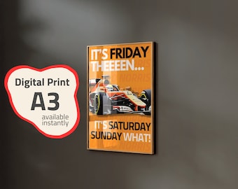 F1 Gift for Fans Formula 1 Digital Poster Christian Horner Gift for ...