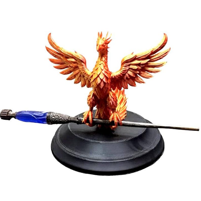 Phoenix Wand Display Stand - Harry Potter Inspired Wand Holder - 3D ...
