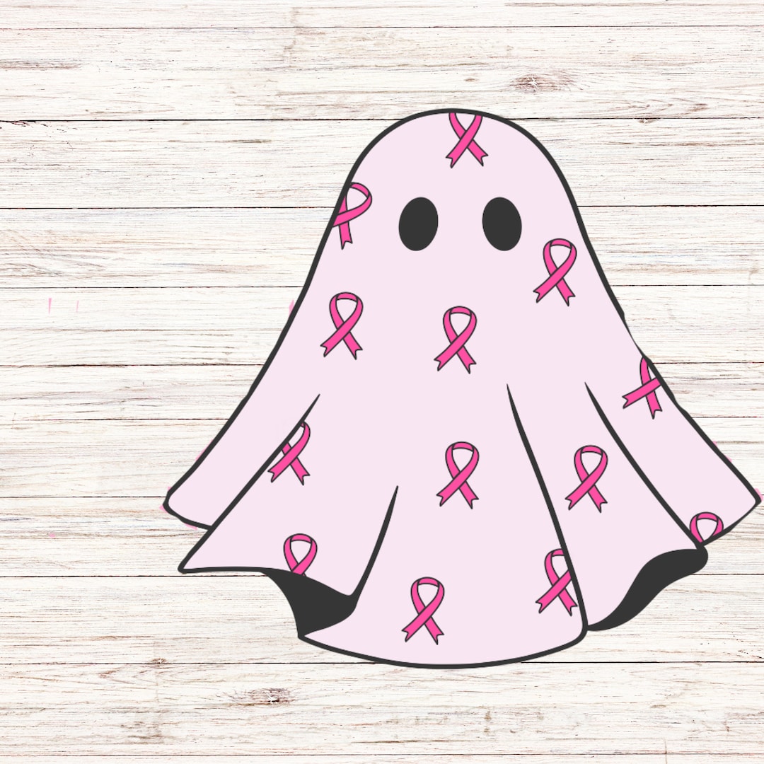 Ghost Breast Cancer Cookie Cutter Pink Ribbon Ghost Breast - Etsy