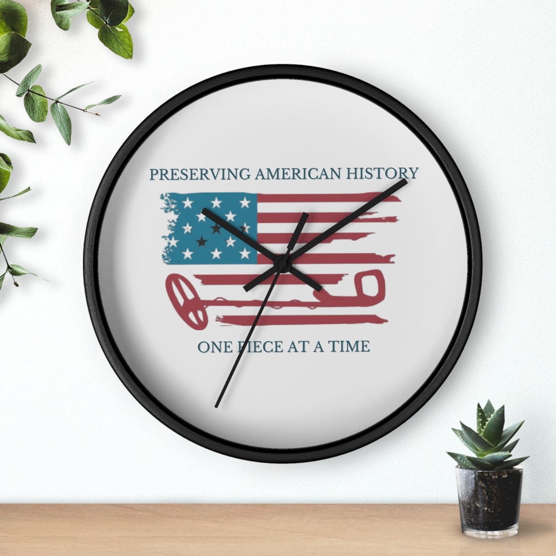 Metal Detecting Wall Clock, Metal Detector Gift Idea, Metal Detector ...