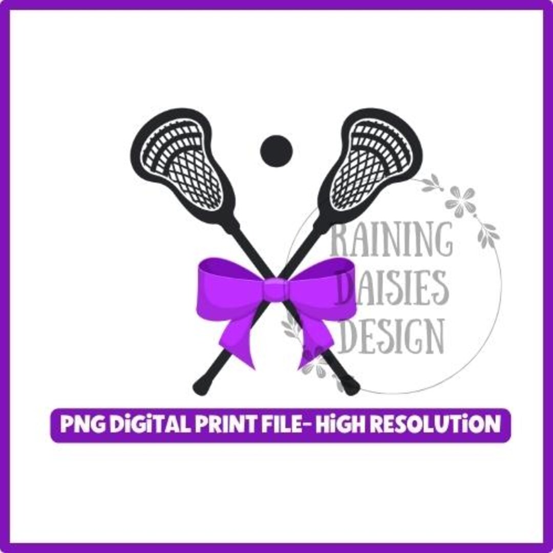 Purple Lacrosse Stick PNG File, Lacrosse Sublimation Design, Lacrosse ...