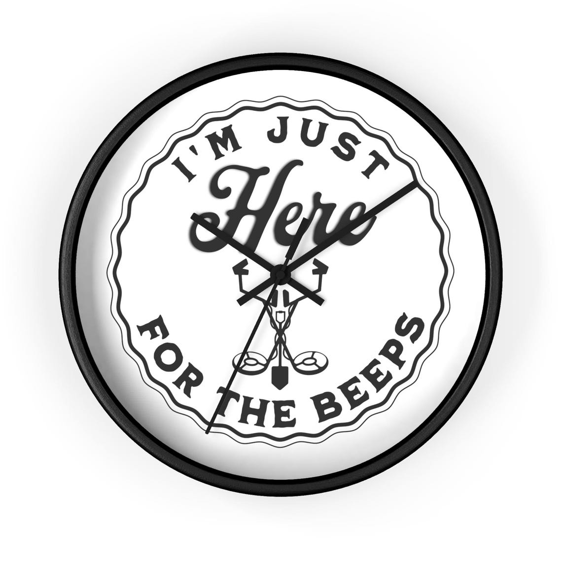 Metal Detecting Wall Clock, Metal Detector Gift Idea, Metal Detector ...