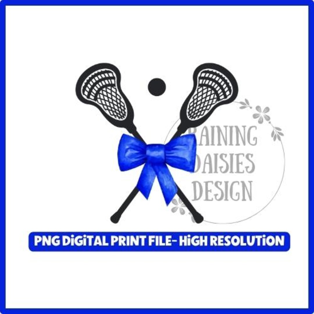 Royal Blue Lacrosse Stick PNG File, Lacrosse Sublimation Design ...