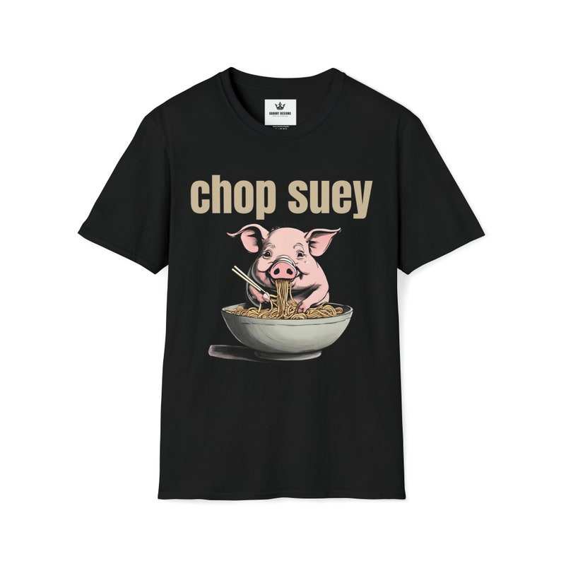 Cute Pig Chop Suey Super Soft T-shirt unisex Multiple Sizes - Etsy
