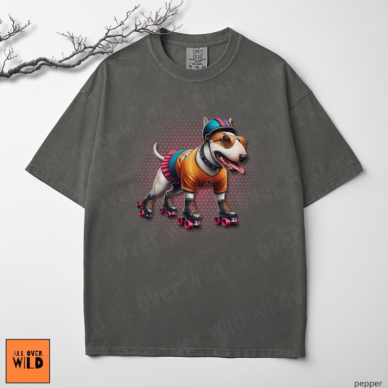 Bull Terrier Shirt, Roller Derby Dog Tee, Bully Girl Power Apparel ...