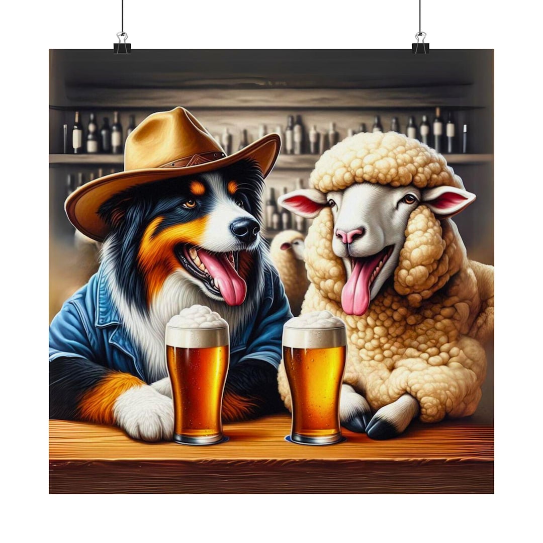 Australian Shepherd Poster, Aussie Shepherd Print, Australian Shepherd ...