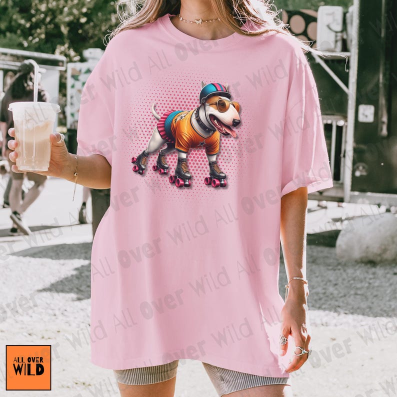 Bull Terrier Shirt, Roller Derby Dog Tee, Bully Girl Power Apparel ...