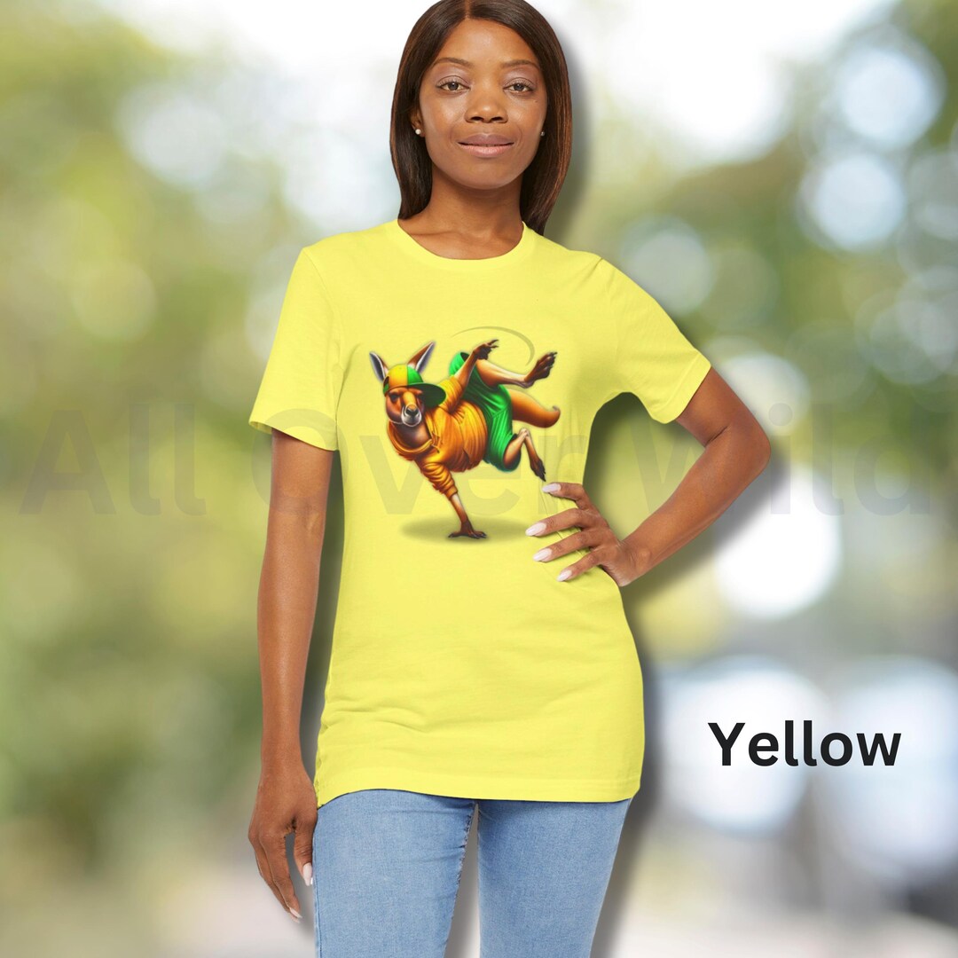 Australian Breakdancer T-shirt, Dancing Kangaroo Tshirt, Summer ...