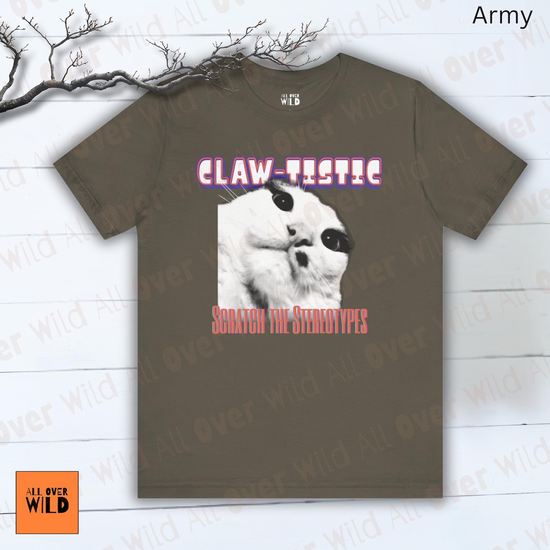 Claw-tistic Autism Shirt, Neurodiverse Pride Cat Tee, 'scratch the ...