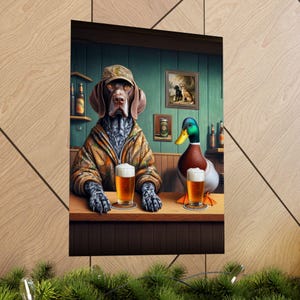 German Shorthaired Pointer Poster, Funny Pointer Print, Hunting Dog ...