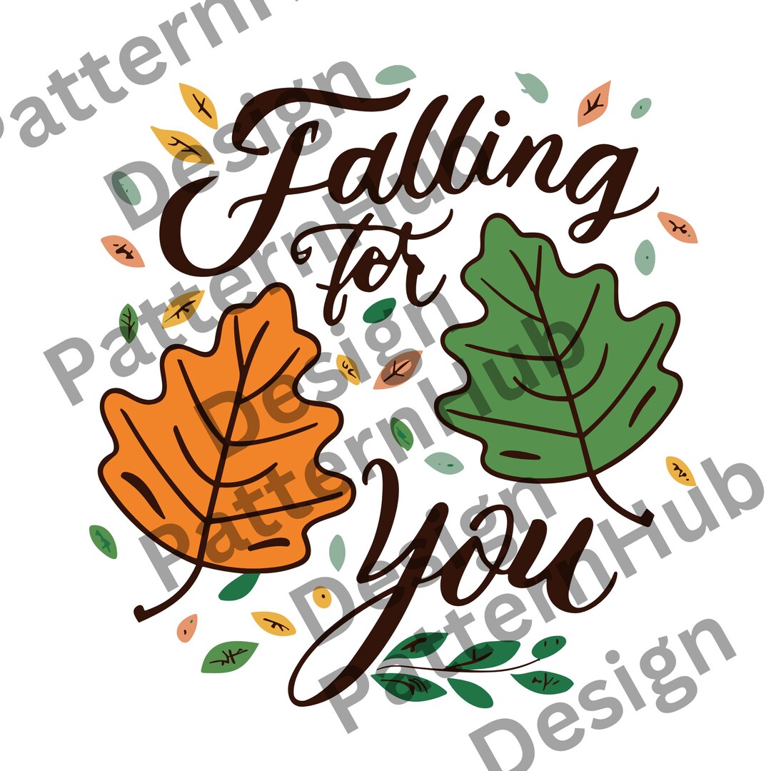 Fall Svg Sublimation Designs Falling for Your Design SVG/PNG - Etsy