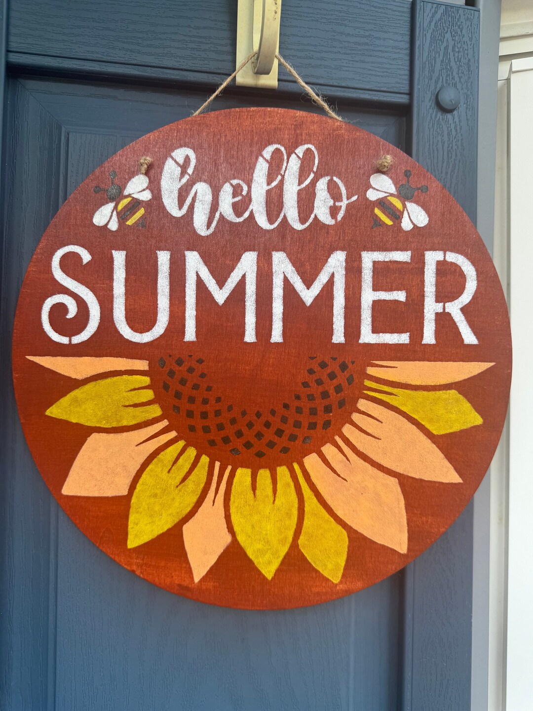 Hello Summer Wooden Sign - Etsy
