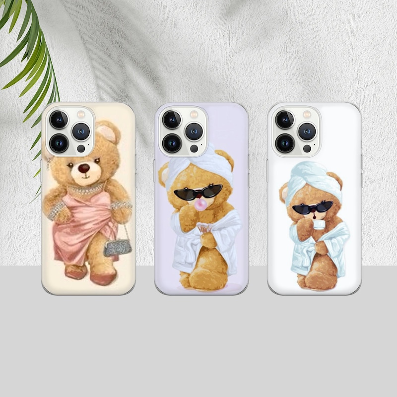 Teddy Bear Phone Case - Etsy