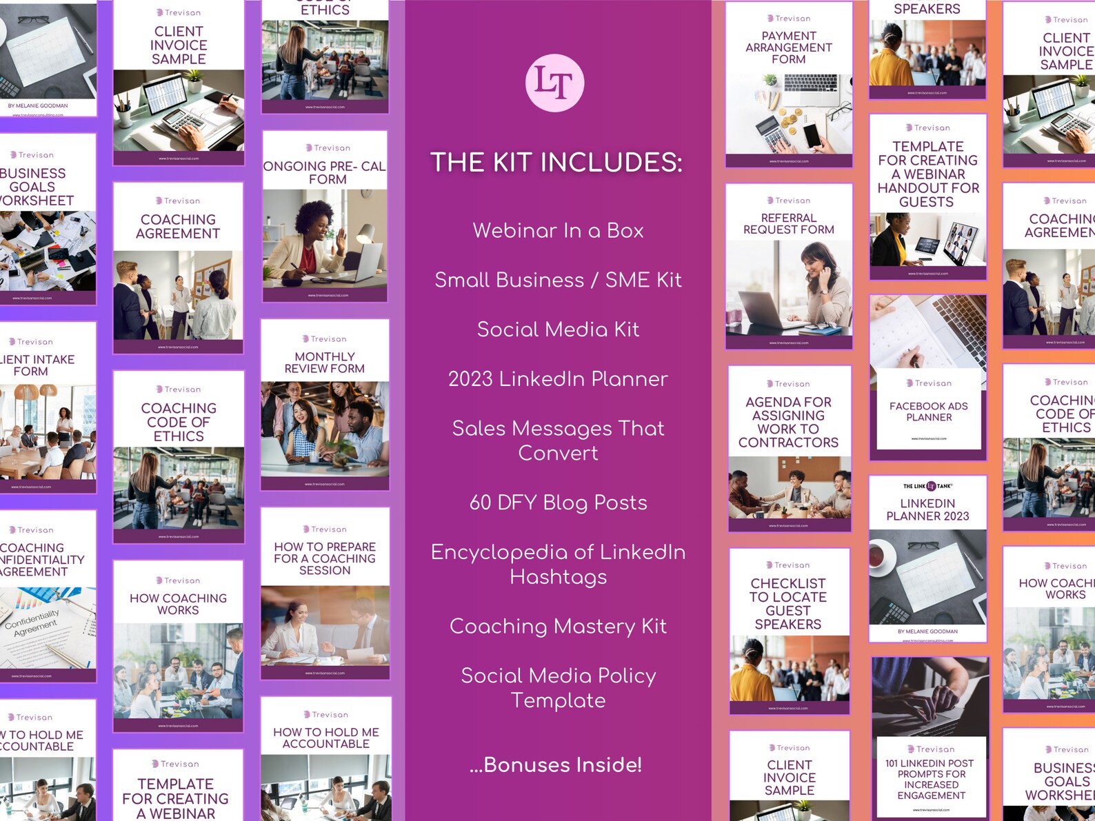9 Media Kits Mega Bundle, Brand Kit Template, Small Business Branding ...