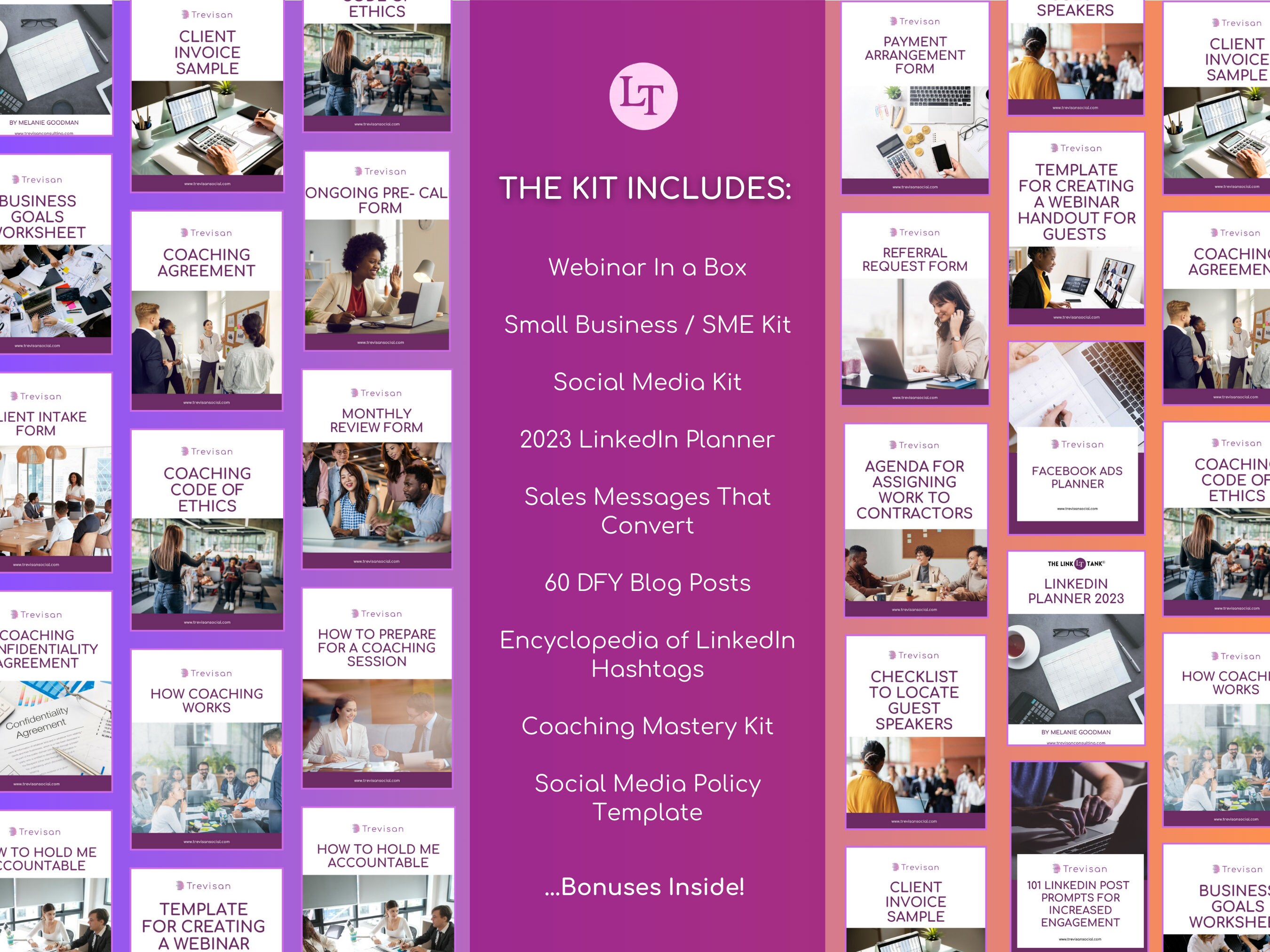 9 Media Kits Mega Bundle, Brand Kit Template, Small Business Branding ...