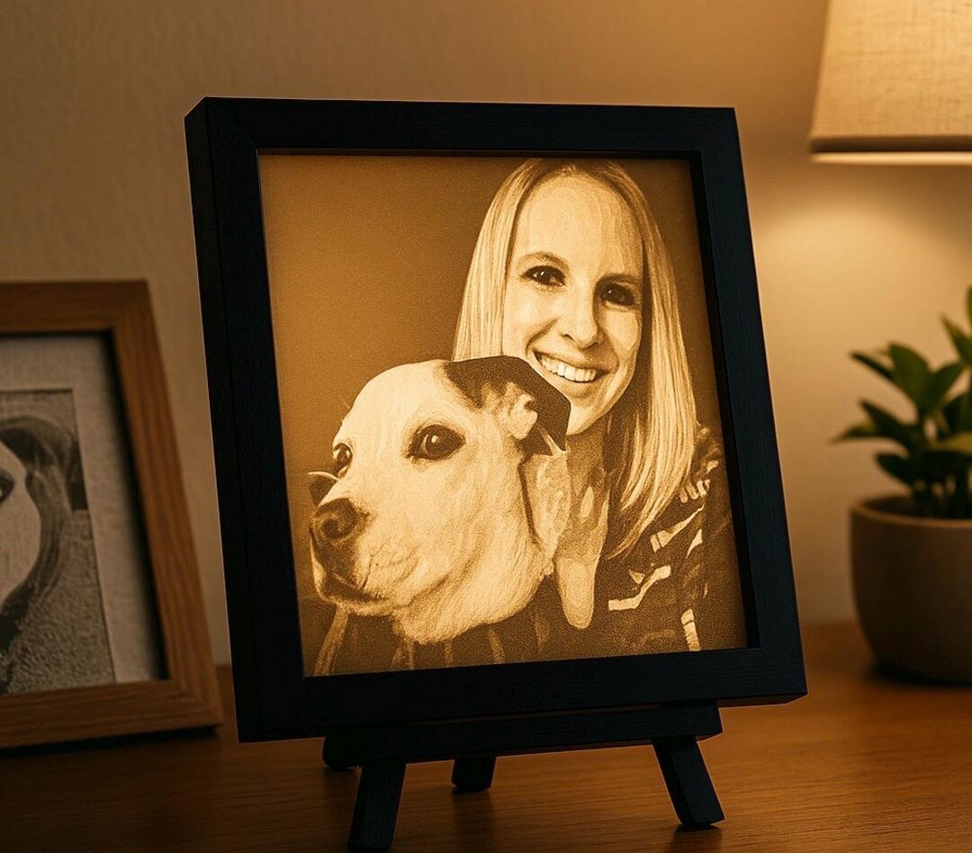 Custom 3D Printed Lithophane | Personalized Photo Gift - Etsy