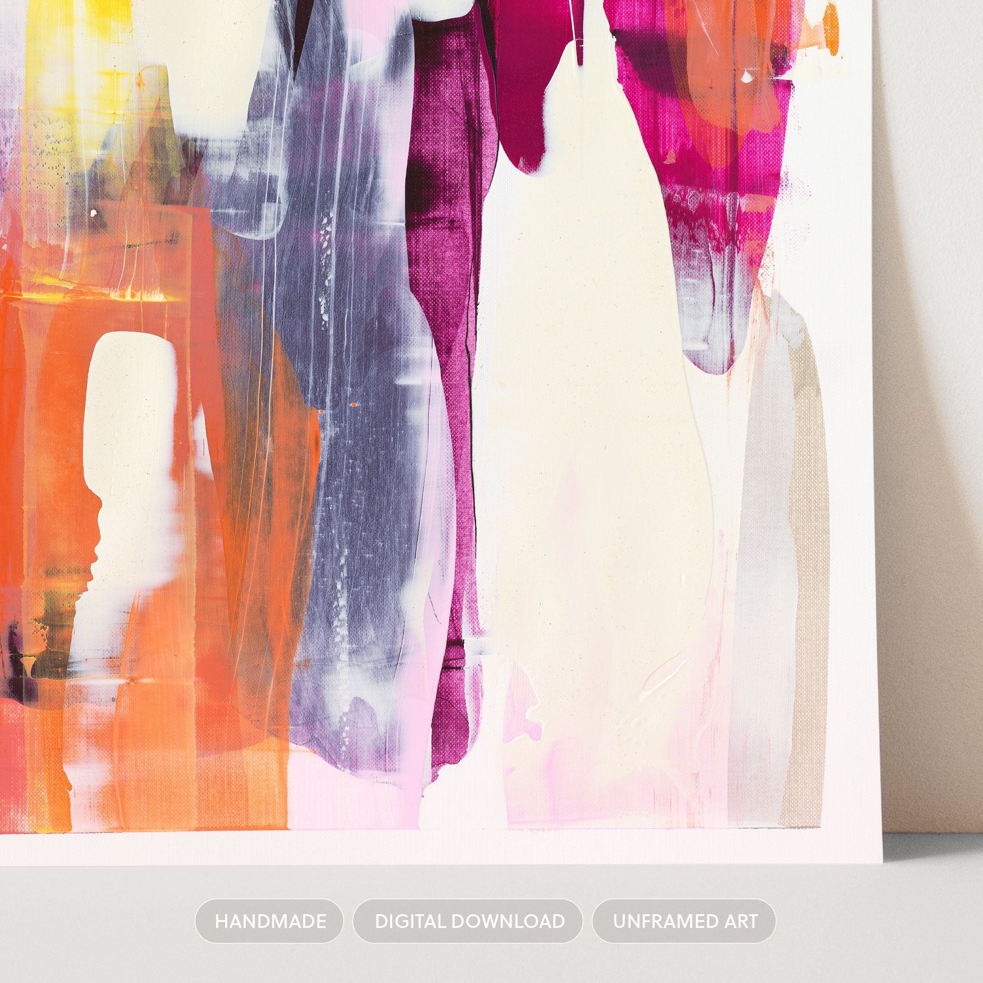 Abstract Wall Art for Living Room Abstract Digital Art Print Modern ...