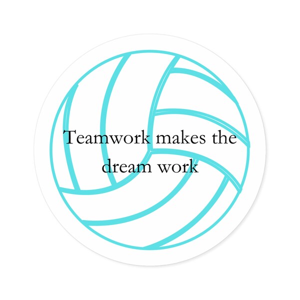 Teamwork Makes the Dream Work Sticker - Etsy