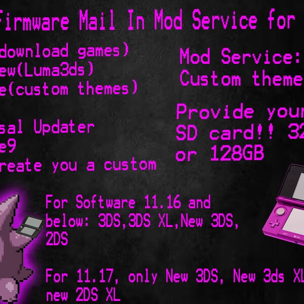 3ds Modding Service - Etsy