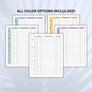 Car, Truck, SUV Maintenance Log, Auto Maintenance Sheet, Work Mileage ...