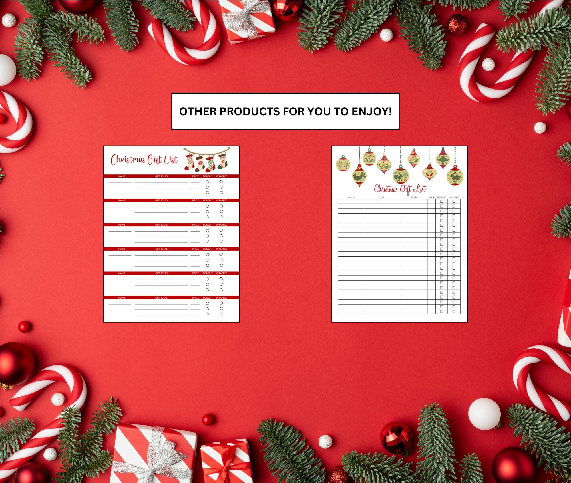 Secret Santa Questionnaire, Christmas Wish List, Letter to Santa, Gift ...