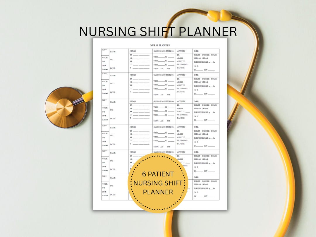 Nurse Shift Report Sheet, Long Term Care Nursing, Nursing Assistant ...