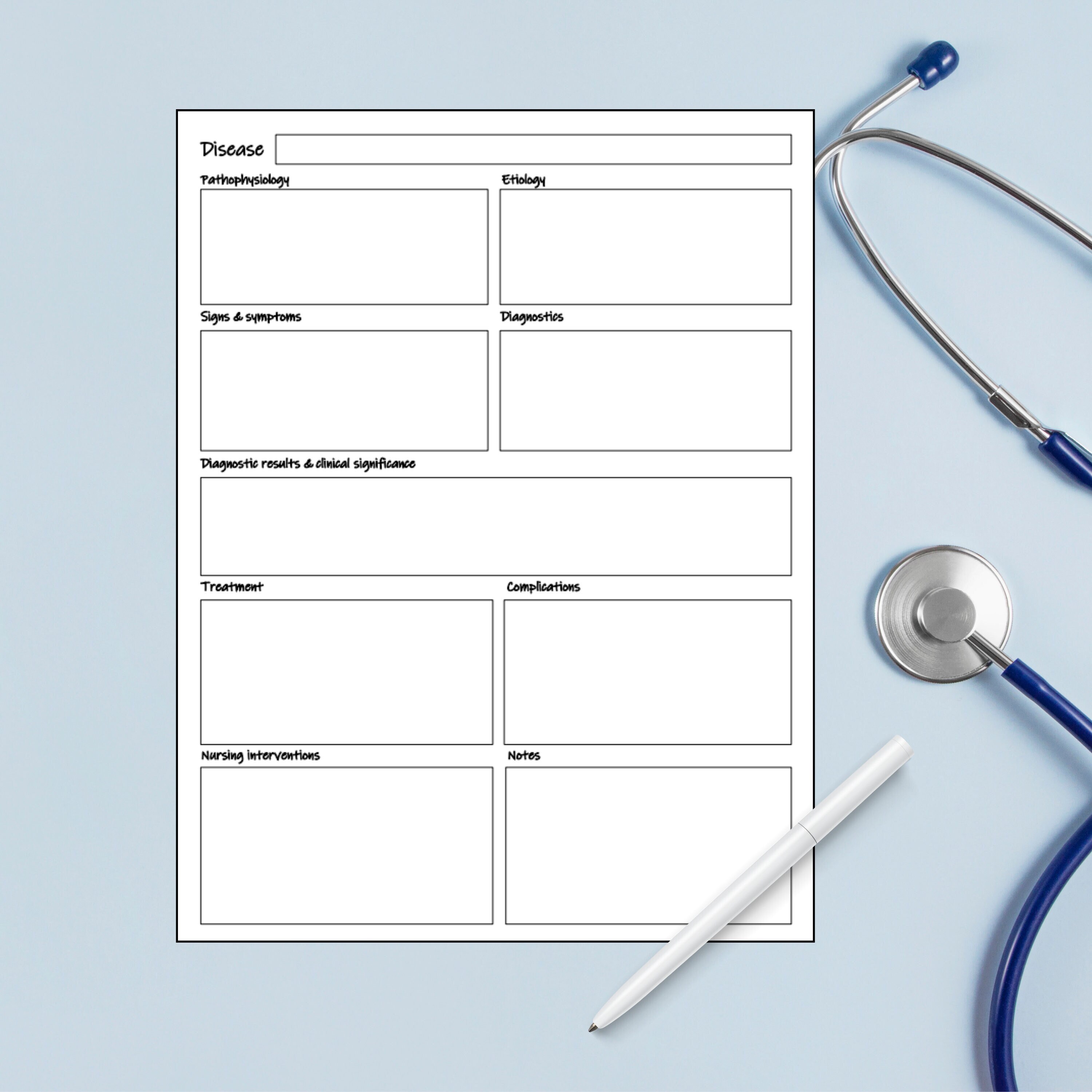 Pathology Concept Map,med Surg Template,pathophysiology,nursing Student ...