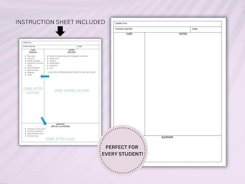 Editable Note Taking Bundle, Nursing School Notes Template, Class Note ...