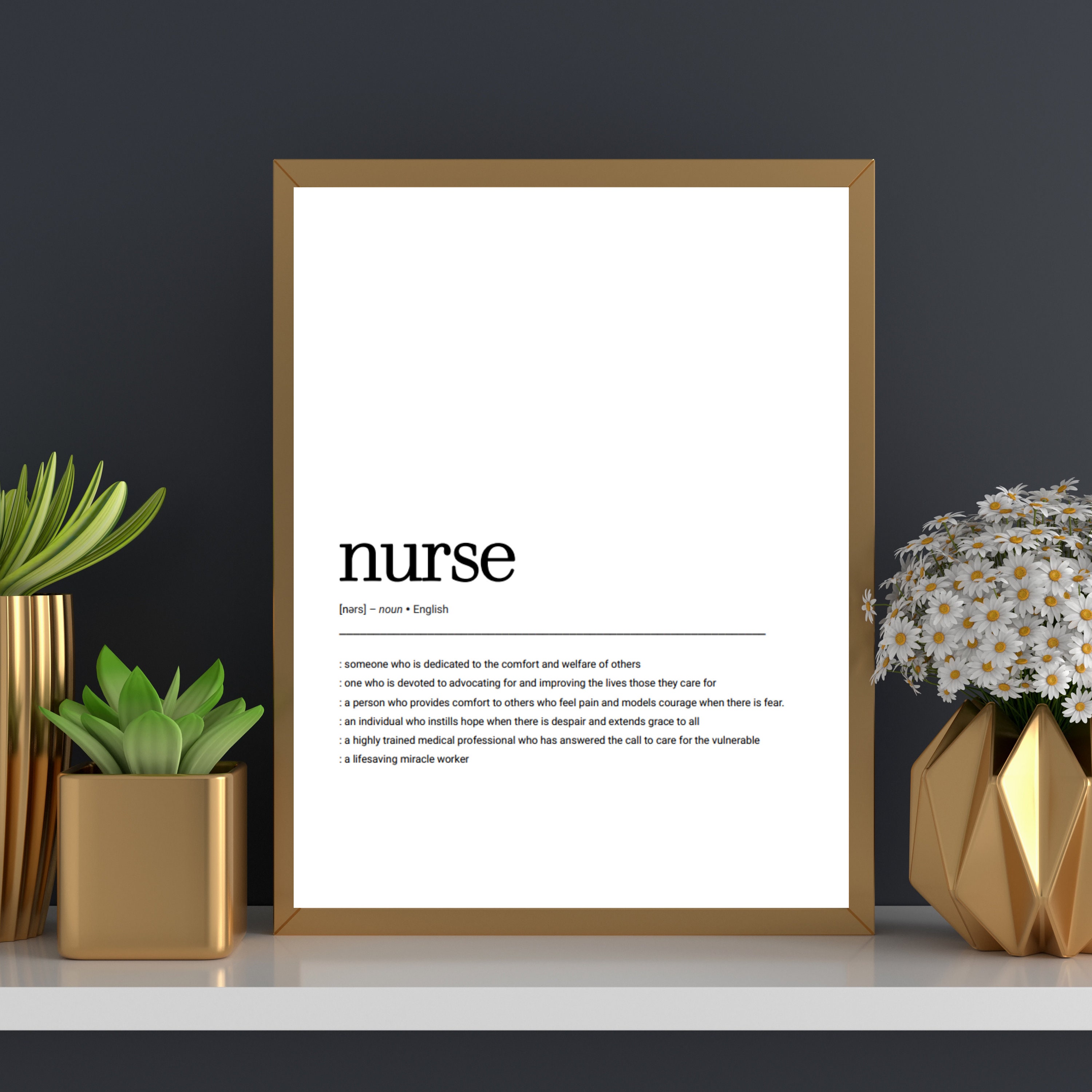 Nurse Definition Printable,nurse Wall Art,nurse Gift,nurse Office Decor ...