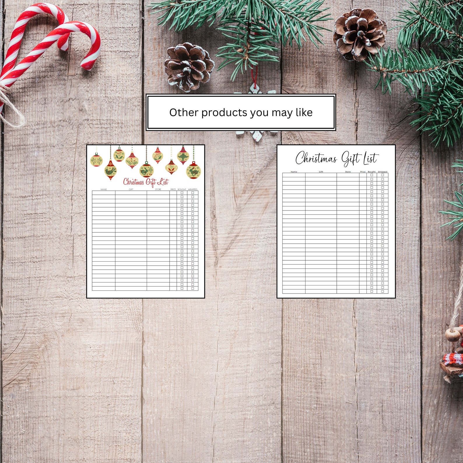 Christmas Wish List, Secret Santa Questionnaire, Letter to Santa, Gift ...