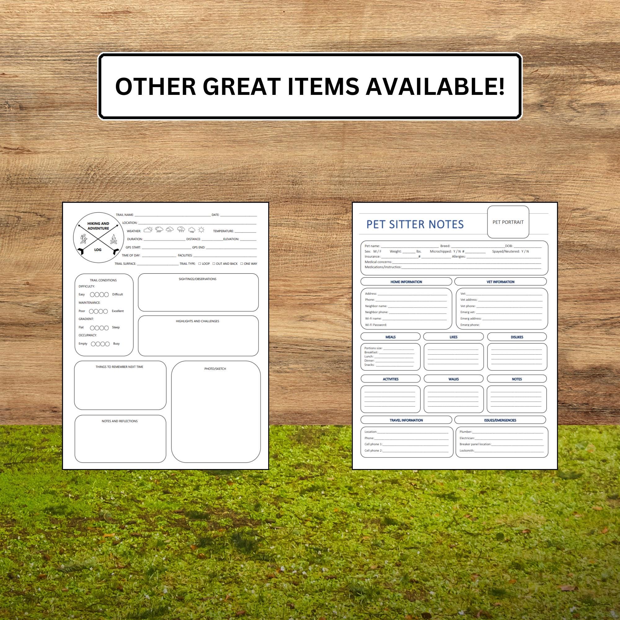 Camping Log, Camping Journal, Camping Template, Printable Camping Log ...