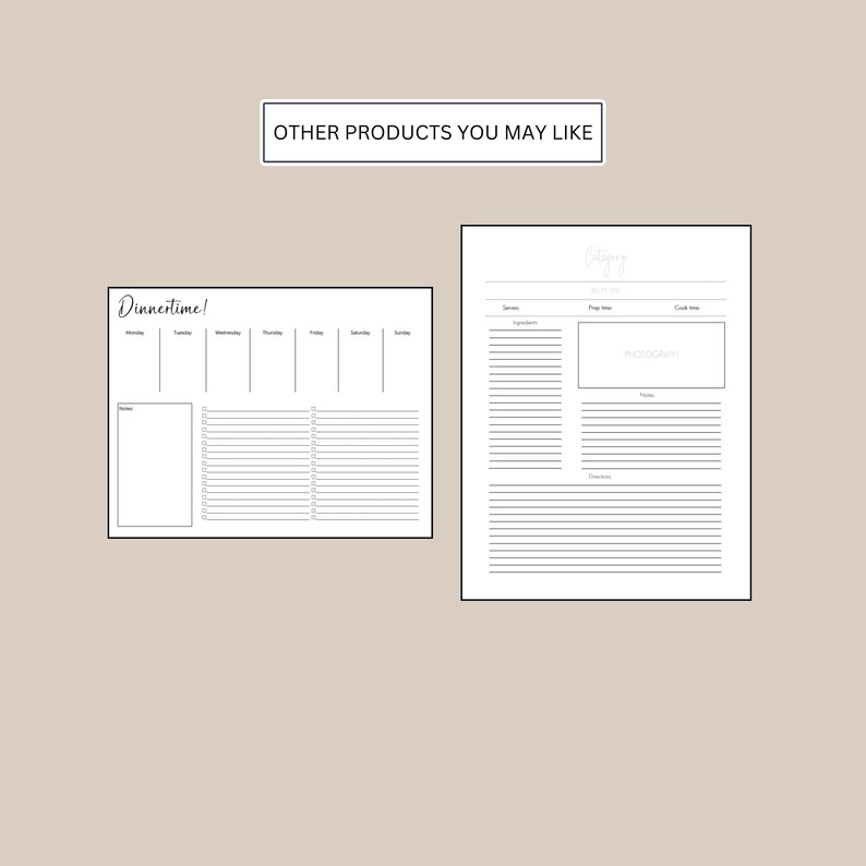 Editable Food Journal, Printable Food Diary, Digital Food Journal ...