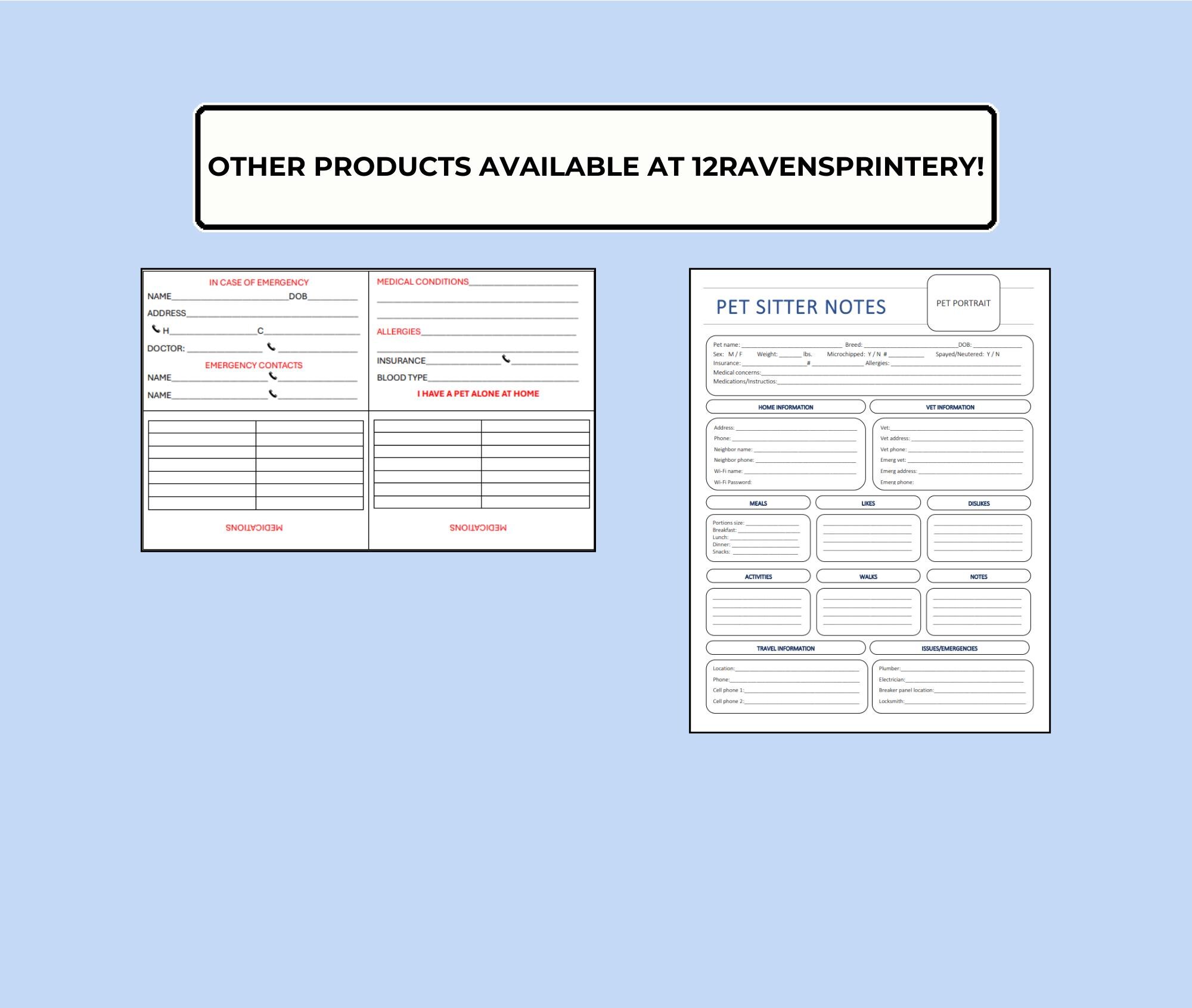 Child Emergency ID, Kids Safety ID, Lost Child ID, in Case of Emergency ...