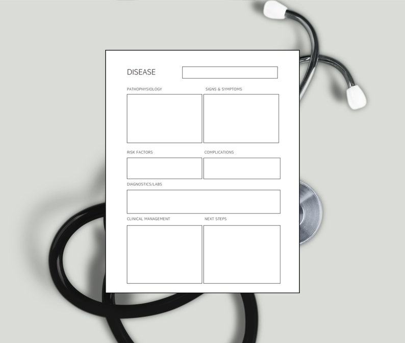 Disease Pathology Template, Pathology PDF, Pathophysiology Guide ...